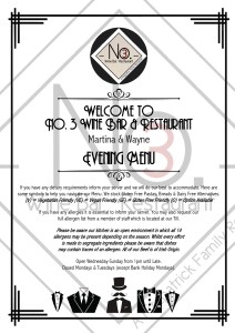 Menus/Gallery – No. 3 Wine Bar & Restaurant